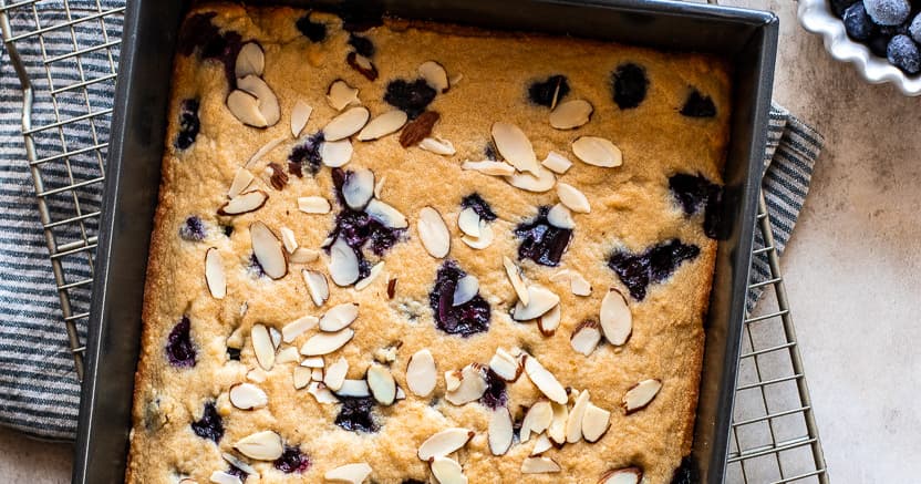 Blueberry Lemon Blondies | Punchfork