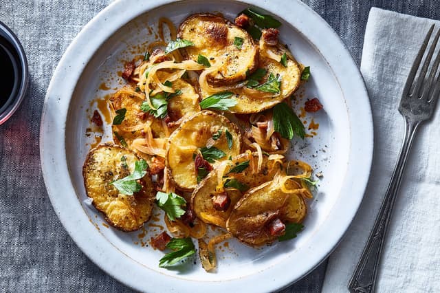 Toro Bravo's Warm Potato Salad with Vinegar & Chorizo | Punchfork