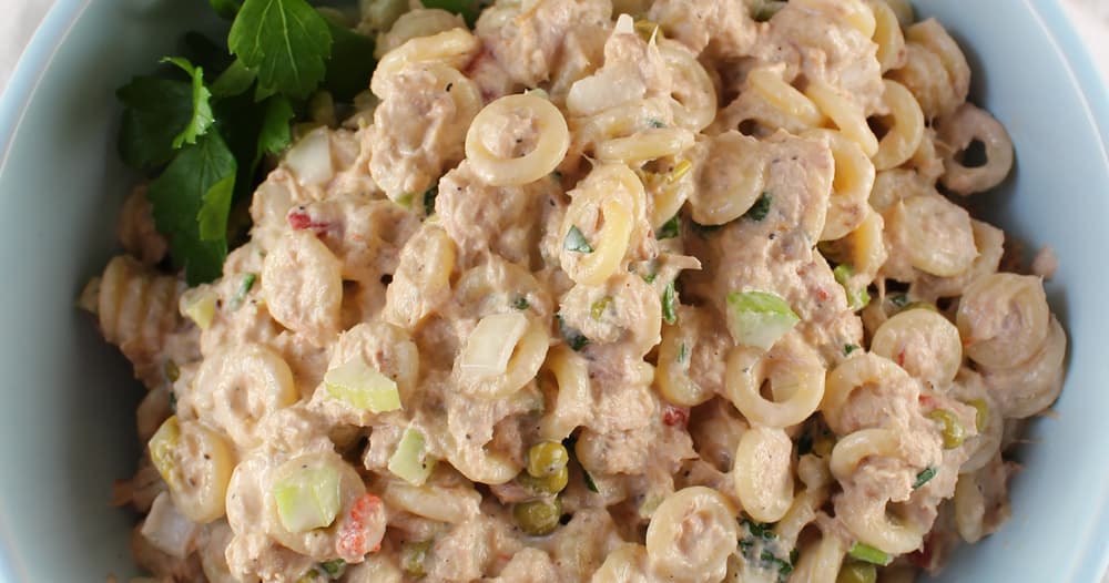 Ring Noodle Tuna Salad | Punchfork