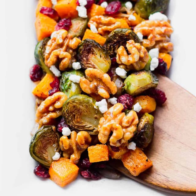 Roasted Fall Vegetables with Cranberries and Maple Walnuts | Punchfork