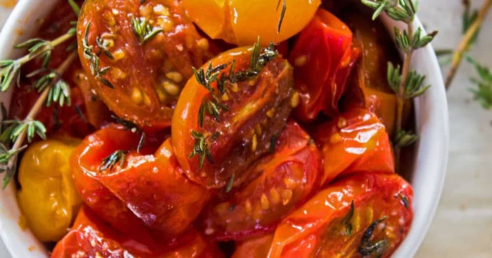 Oven Roasted Cherry Tomatoes | Punchfork