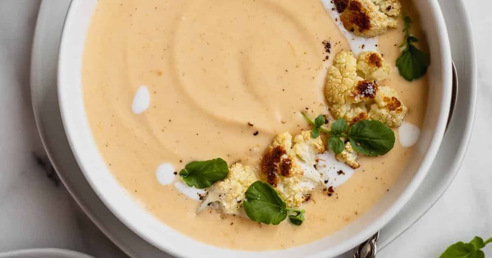 Cheesy Roasted Cauliflower Soup | Punchfork