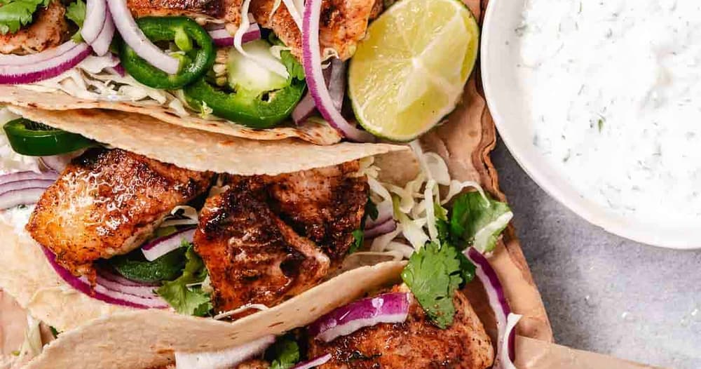 Easy Blackened Snapper Tacos | Punchfork