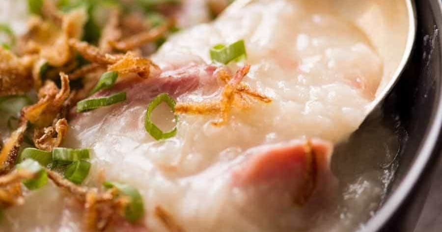 Chinese Ham Bone Rice Soup (Congee) | Punchfork