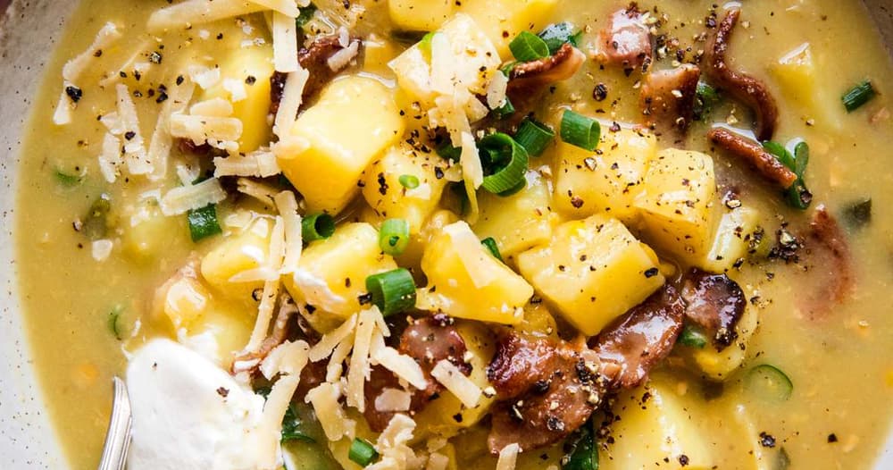 5-Ingredient Potato and Corn Chowder | Punchfork