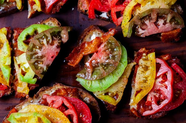 Tomato and Fried Provolone Sandwich | Punchfork