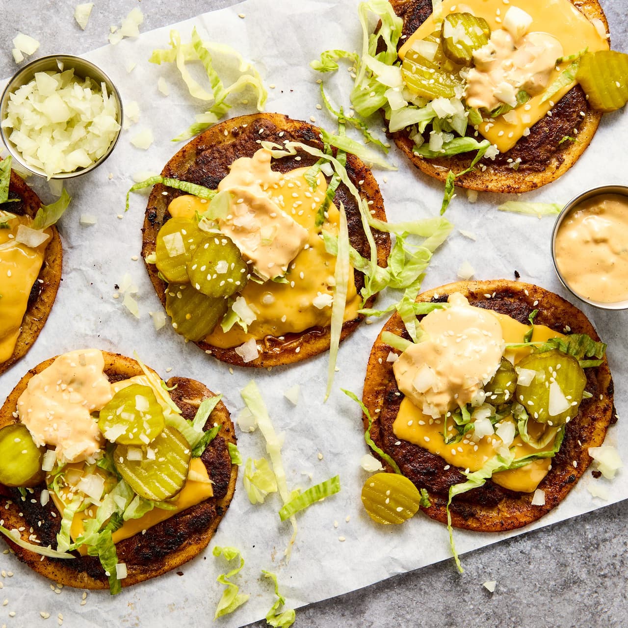 Smash Burger Tacos | Punchfork