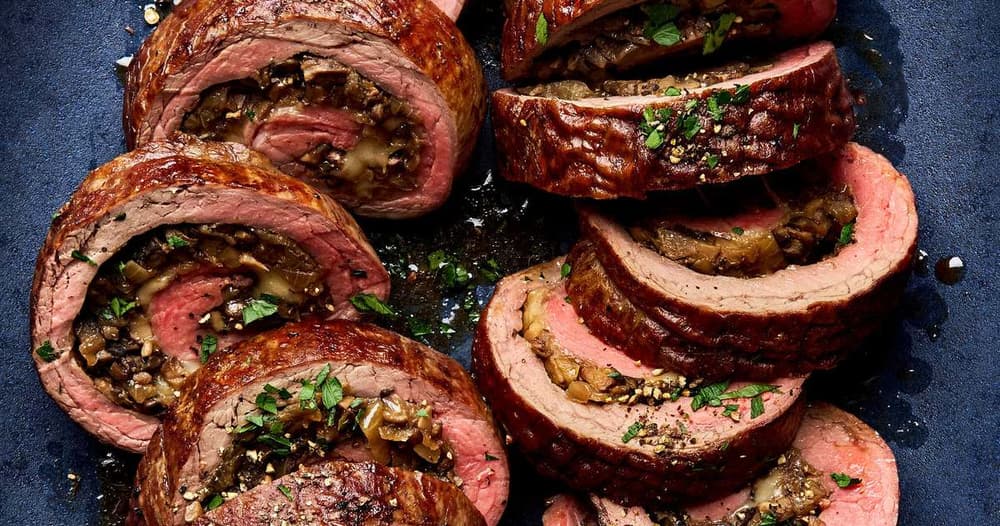 Rolled Flank Steak (Stuffed Steak Pinwheels) | Punchfork