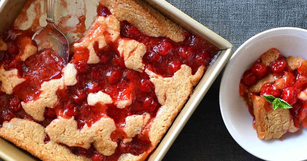 Easy Cherry Cobbler | Punchfork