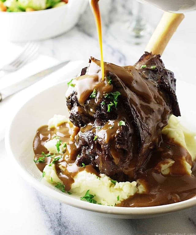 Red Wine Braised Lamb Shanks | Punchfork