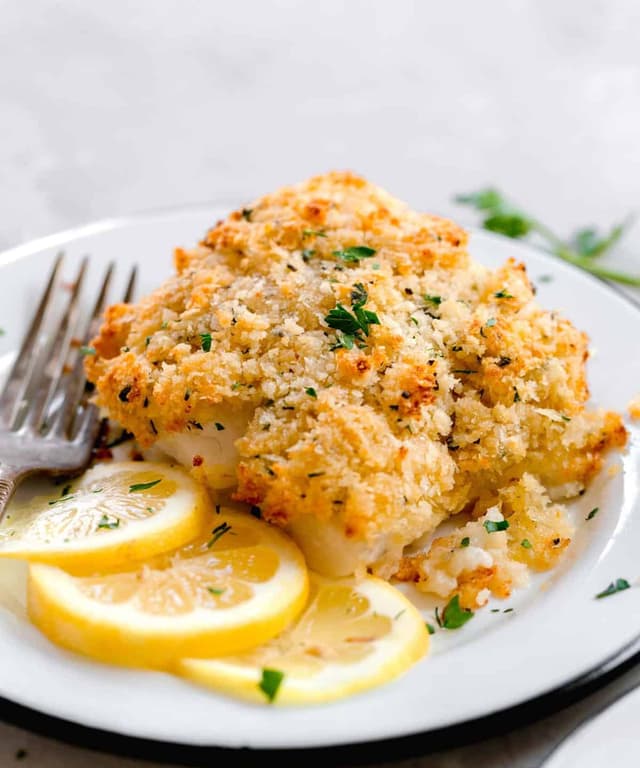 Panko Parmesan Baked Cod | Punchfork