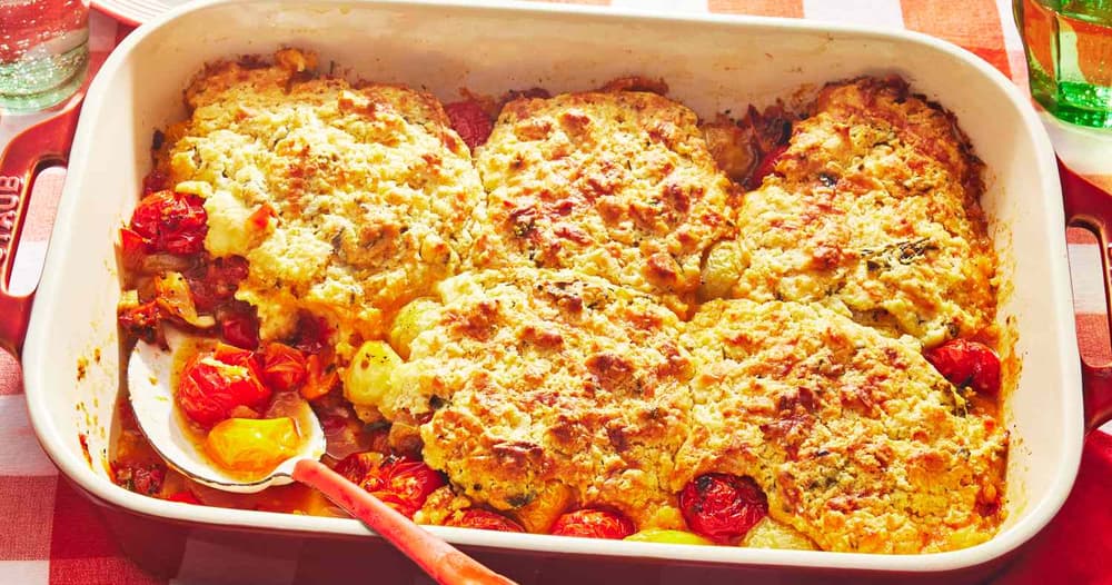 Savory Tomato Cobbler | Punchfork