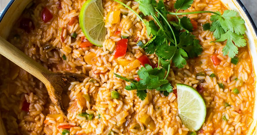 Cheesy Queso Fiesta Rice | Punchfork