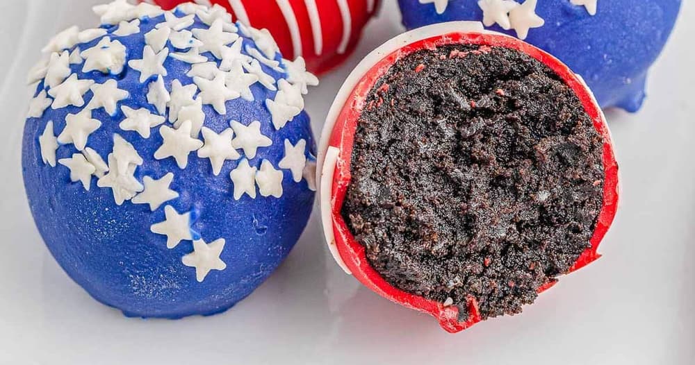 Red White and Blue Oreo Balls | Punchfork