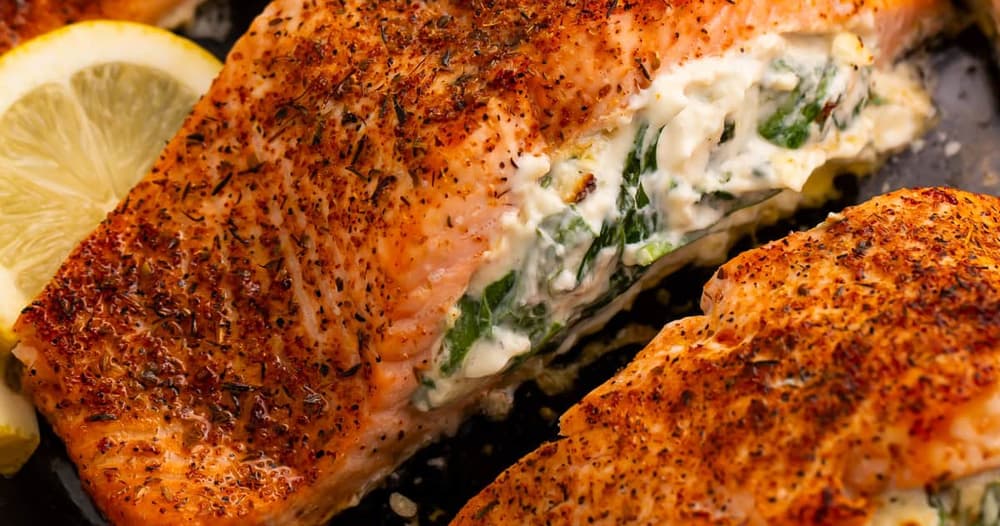 Baked Stuffed Salmon | Punchfork