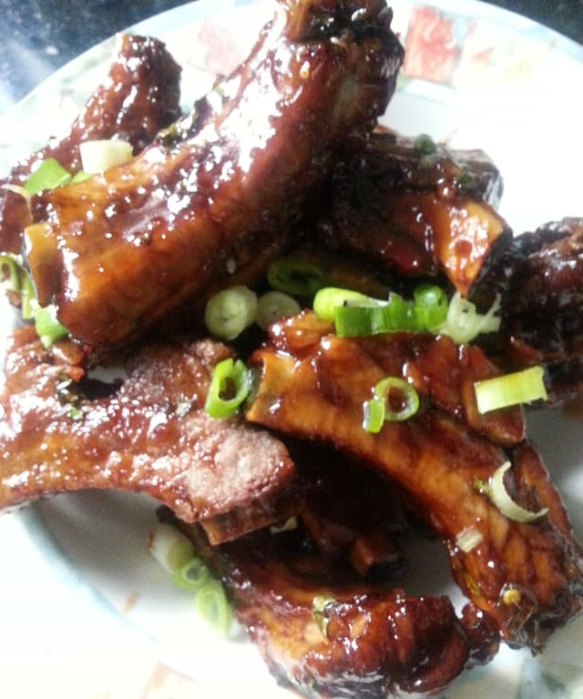 Crispy Deep Fried Baby Back Ribs with Tossing Sauce | Punchfork
