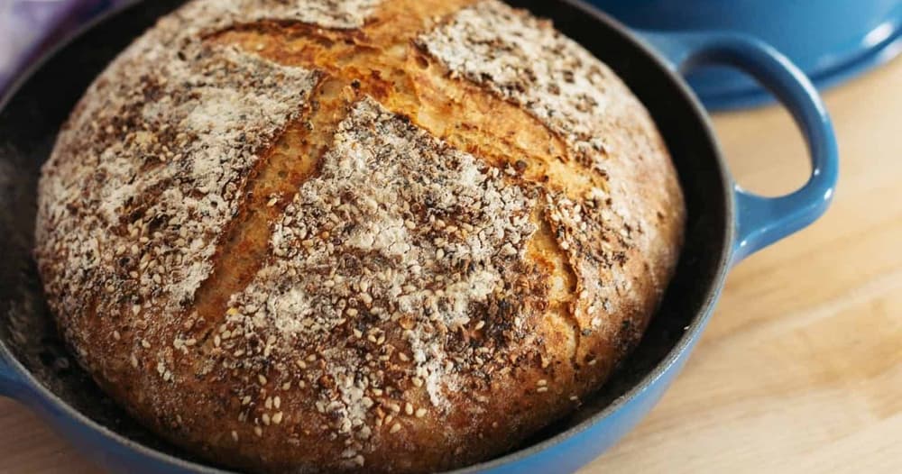Easy No-Knead Everything Rye Bread | Punchfork