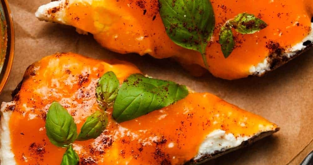 Ricotta Toast with Mango Apricot Jam | Punchfork