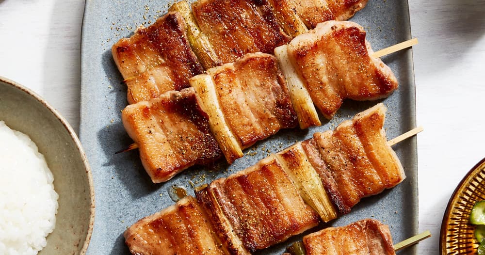 Ton Negima (Grilled Pork Belly and Scallion Skewers) | Punchfork