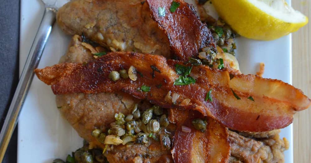 Shad Roe with Bacon and Capers | Punchfork