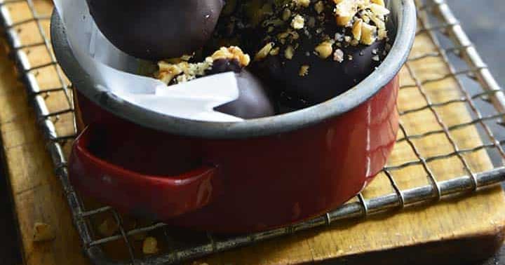 Keto Chocolate-Coated Maple Walnut Cheesecake Truffles | Punchfork