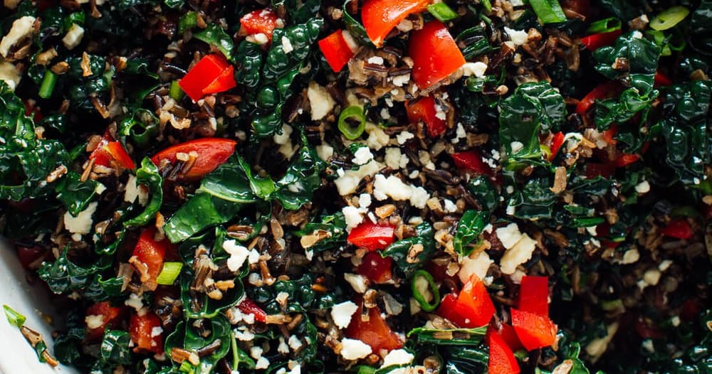 Megan's Wild Rice & Kale Salad | Punchfork