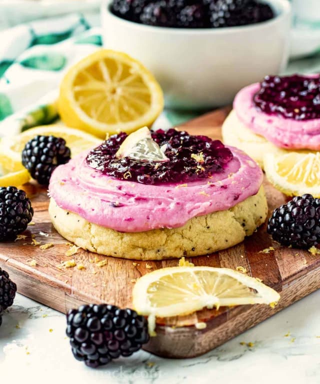 Lemon Blackberry Cookies | Punchfork