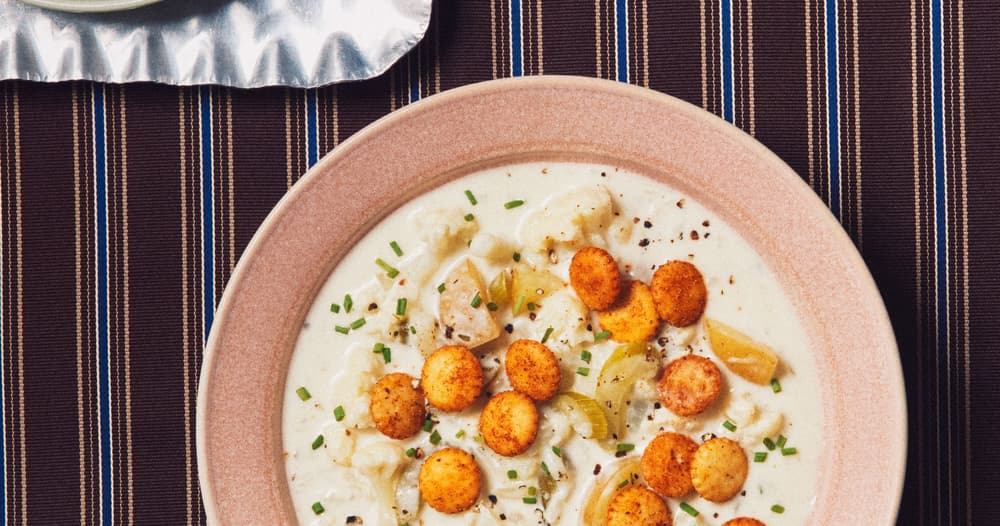 Surprisingly Satisfying Cauliflower Chowder | Punchfork