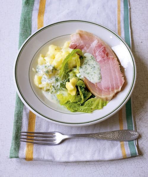 Traditional Irish Bacon, Cabbage, and Parsley Sauce | Punchfork