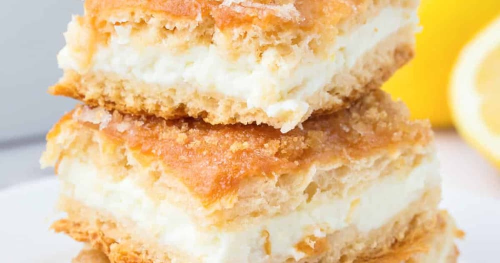 Lemon Cheesecake Bars | Punchfork