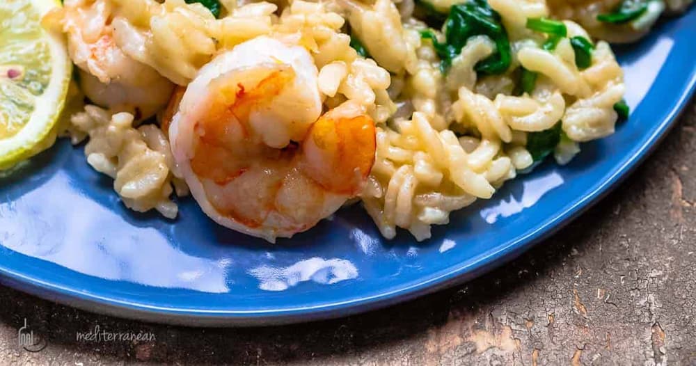 Instant Pot Lemony Shrimp Risotto | Punchfork