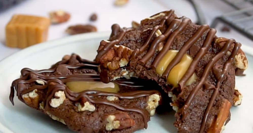 Chocolate Turtle Cookies | Punchfork