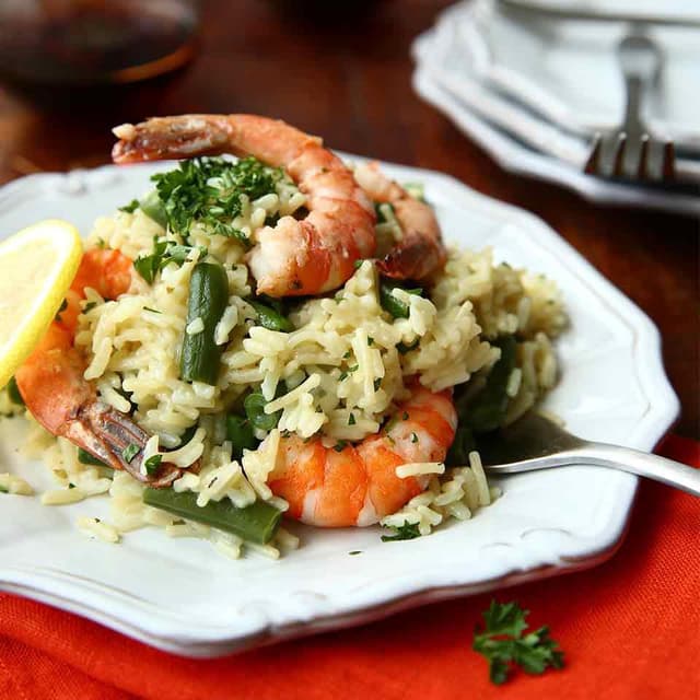Shrimp Scampi Over Rice From Knorr | Punchfork