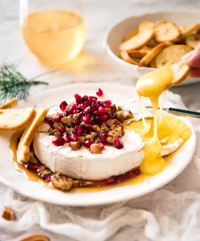 3 Minute Melty Festive Brie (Speed Baked Brie) | Punchfork
