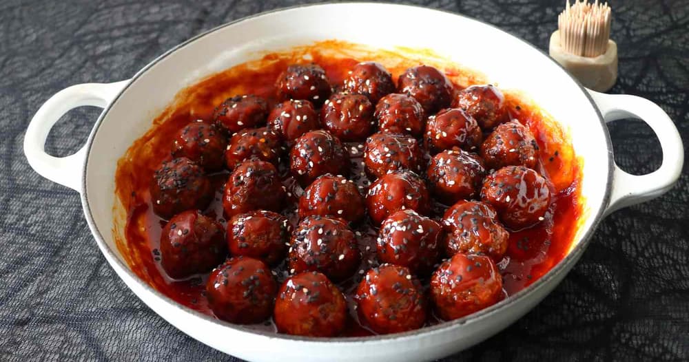 Red Devil Cocktail Meatballs | Punchfork