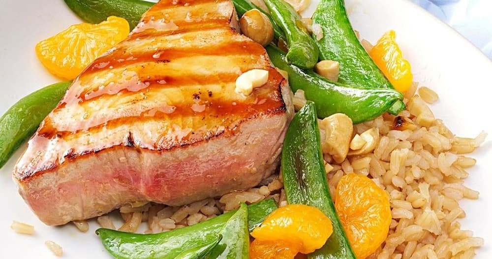 Grilled Sesame Orange Tuna Steaks | Punchfork