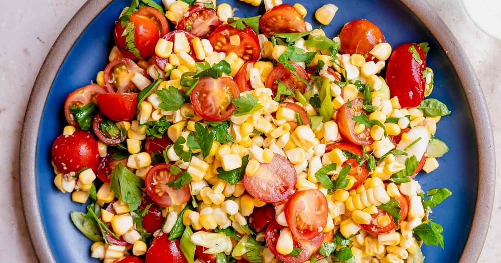 Easy Corn and Tomato Salad | Punchfork