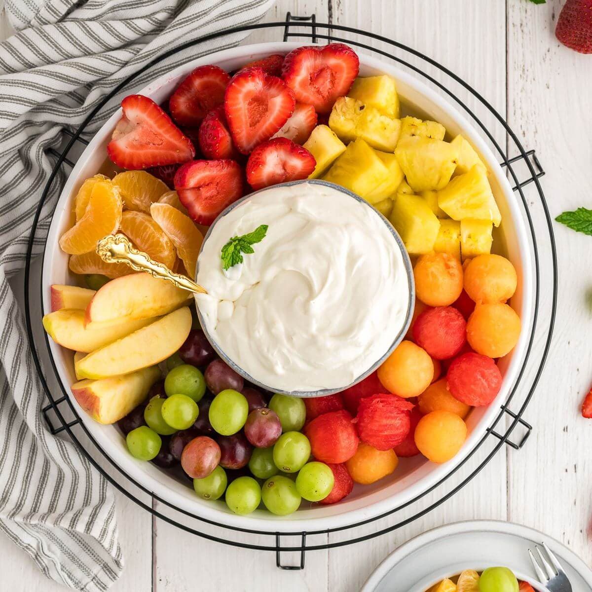 Easy Cream Cheese Fruit Dip Without Marshmallow | Punchfork