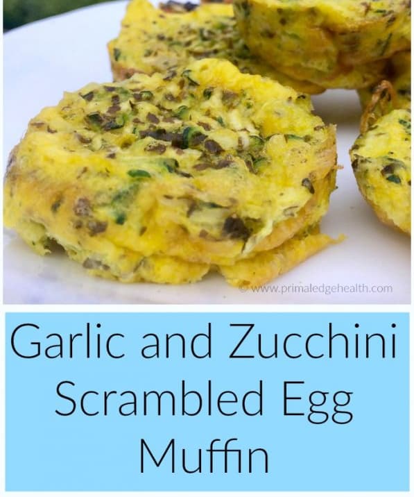 Garlic and Zucchini Scrambled Egg Muffin | Punchfork