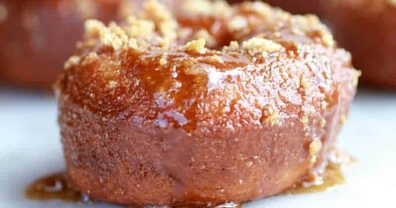 Mini Brown Sugar Glazed Graham Cracker Doughnuts | Punchfork