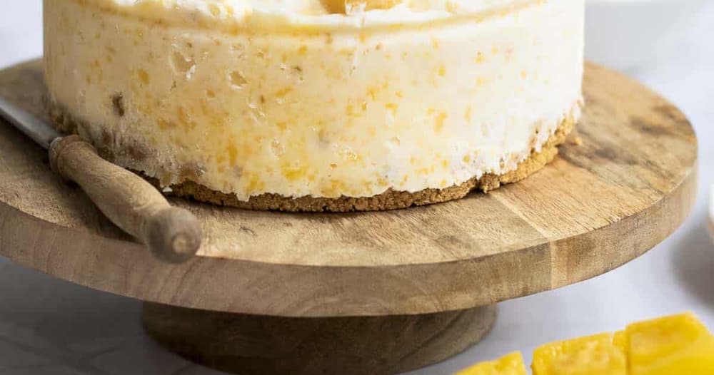 No Bake Mango Cheesecake | Punchfork
