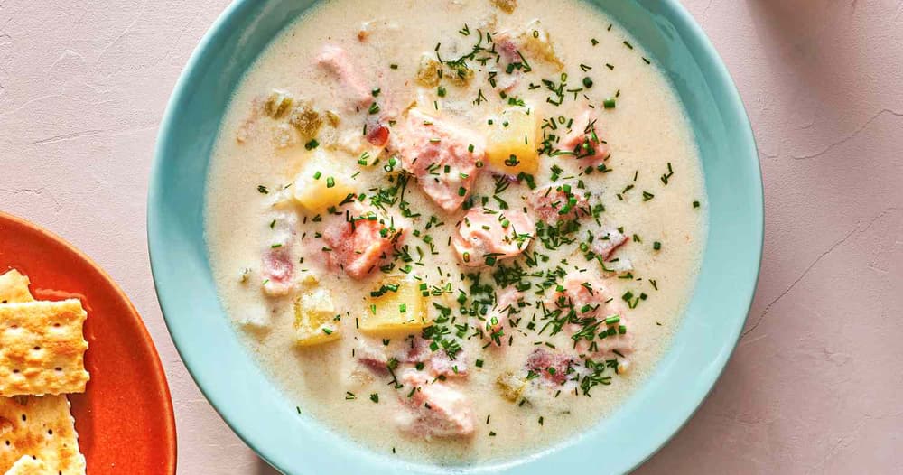 Easy, Creamy One-Pot Salmon Chowder | Punchfork