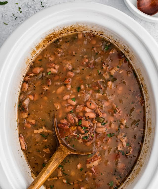 Slow Cooker Charro Beans | Punchfork