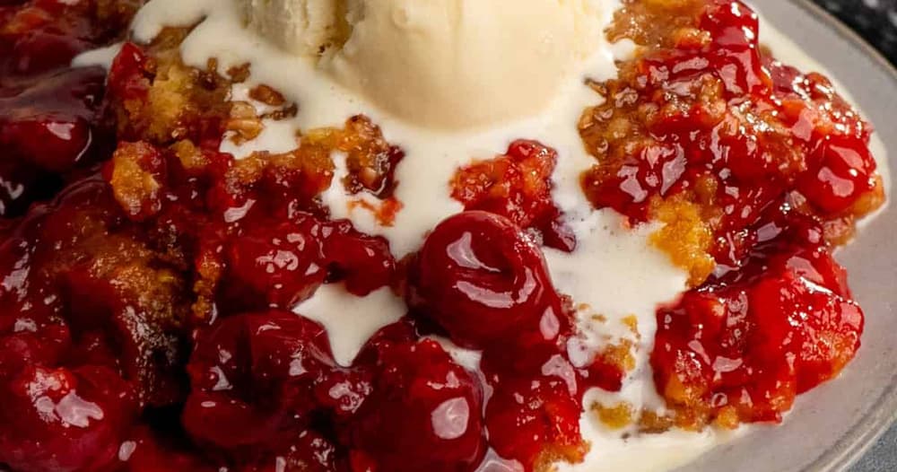 Crockpot Cherry Cobbler | Punchfork