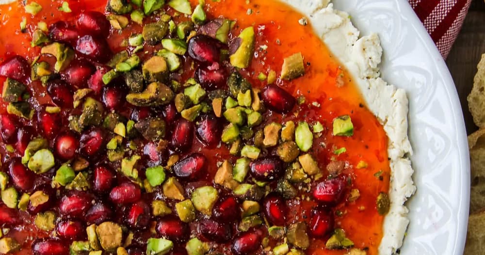 Festive Red Pepper Jelly Boursin Dip | Punchfork