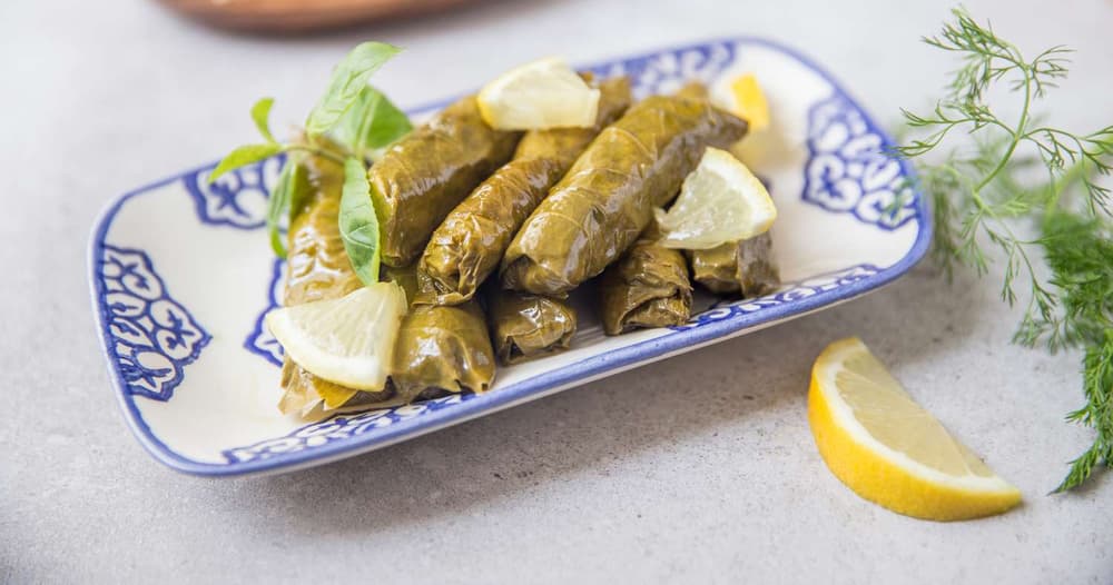 Dolmathakia (Stuffed Grape Leaves with Rice and Herbs) | Punchfork