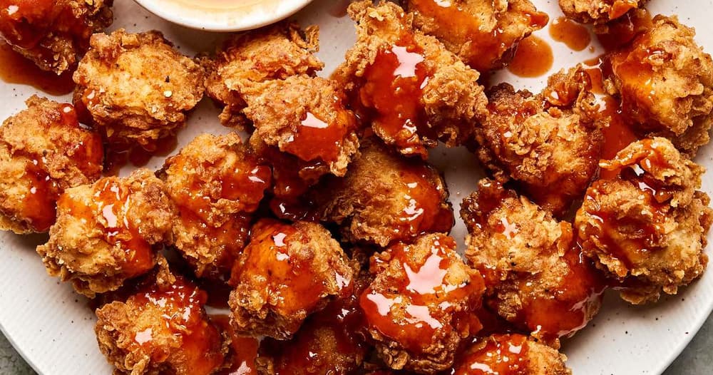 Hot Honey Chicken Nuggets | Punchfork