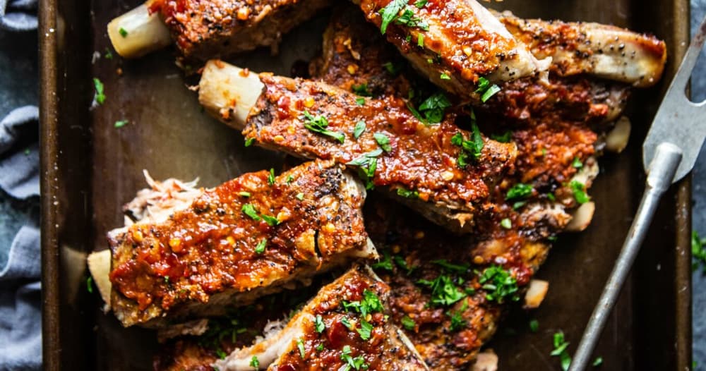 Slow Cooker Sweet & Spicy Thai Ribs | Punchfork
