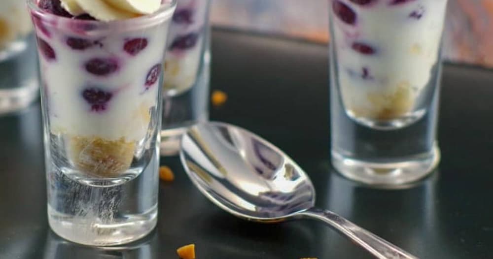 Saskatoon Berry Tiramisu Dessert Shooter | Punchfork