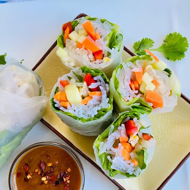 Fresh Vegetable Spring Rolls | Punchfork